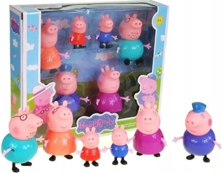 Pop It Świnka Peppa George Mama Tata Dziadek Babcia 6Szt. - Ceny i ...
