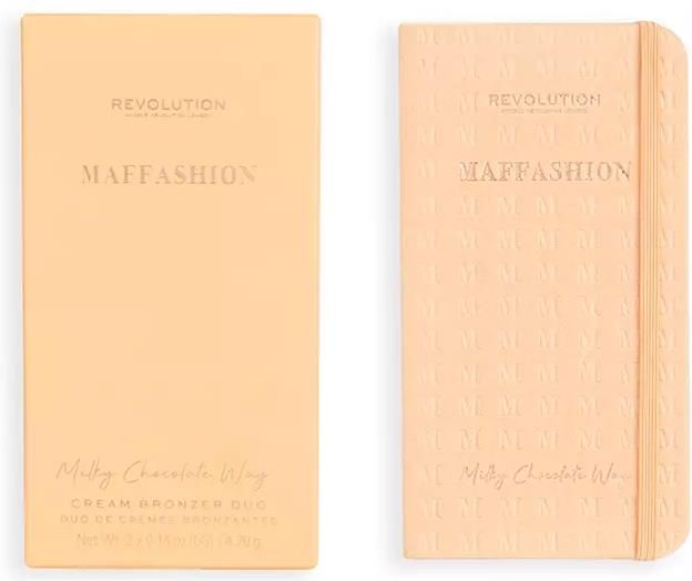 Makeup Revolution x Maffashion Cream Bronzer Duo Milky Chocolate Way ...