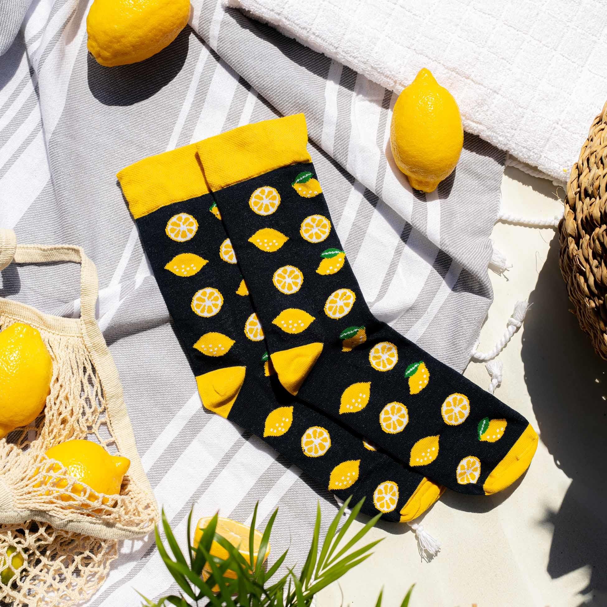 Skarpetki Hipstery, cytryny czarne, Adrian ADRIAN - Ceny i opinie ...