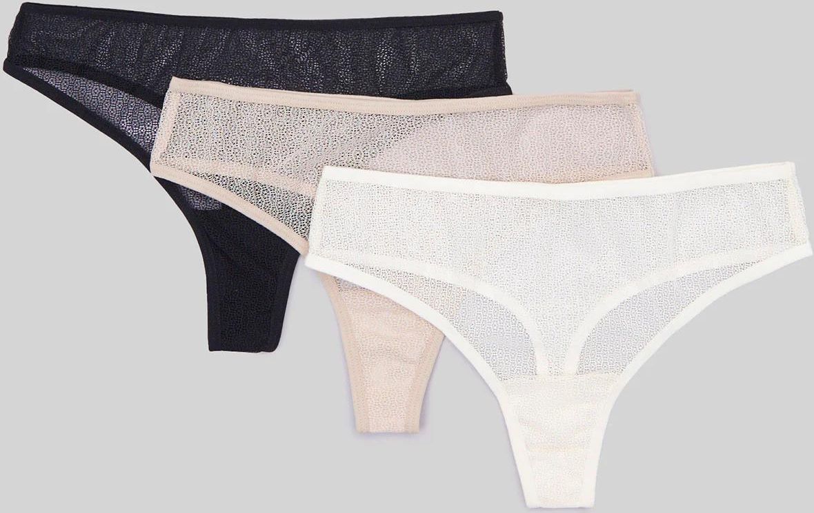 Sinsay - Majtki stringi 3 pack - Wielobarwny - Ceny i opinie - Ceneo.pl