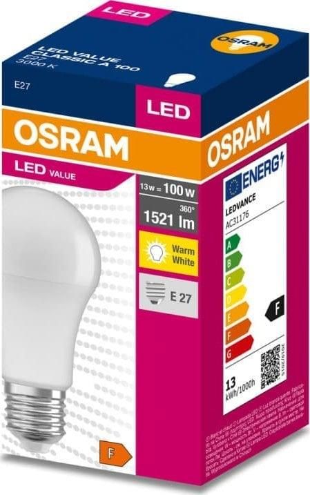 Żarówka LED E27 13W/830 E27 VALUE CL A FR 100 non-dim 13W/830 ...