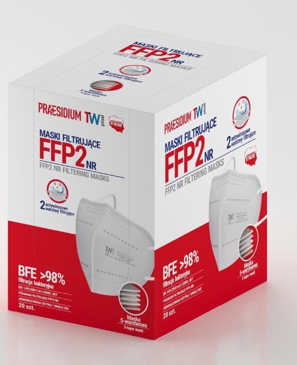Tw Plast Maseczka Z Filtrem Ffp2 10 Sztuk - Opinie i ceny na Ceneo.pl