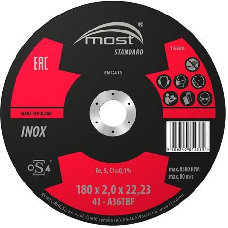 Ściernica MOST Standard 41 180x2.0x22 INOX - Opinie i ceny na Ceneo.pl