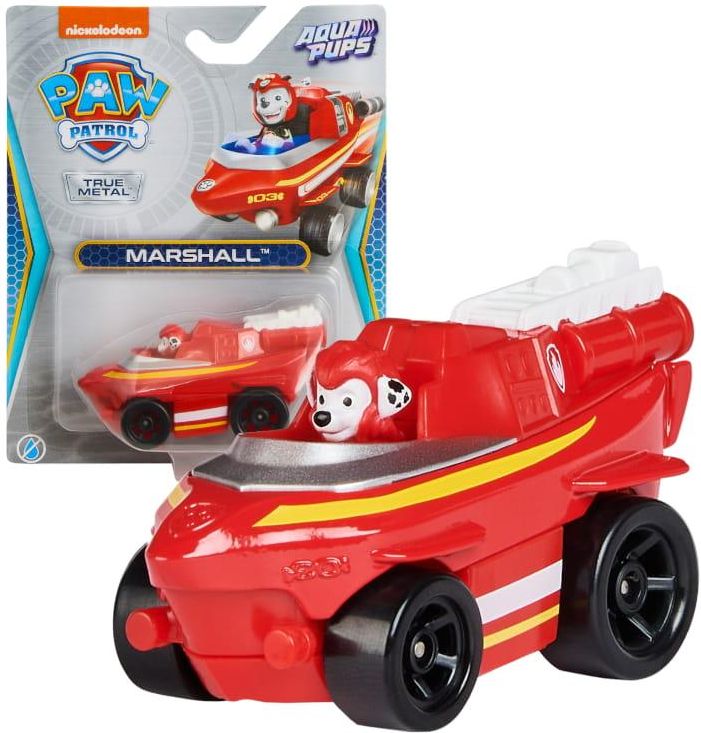 Spin Master PSI PATROL TRUE METAL AQUA PUPS POJAZD MARSHALL DELFIN ...