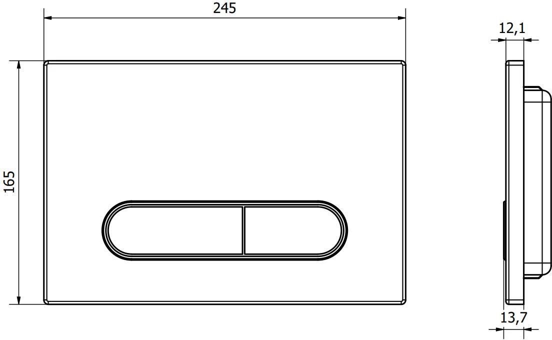 Przycisk spłukujący Mexen Fenix 11 Czarny Matowy 601103 - Opinie i ceny ...