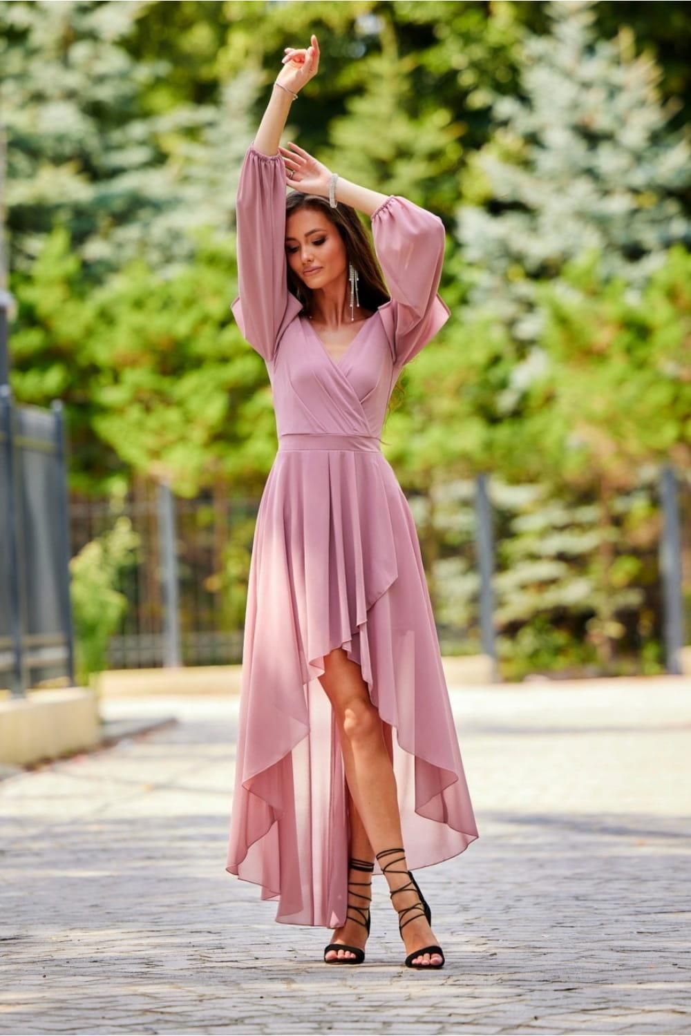 Sukienka Model ROZ SUK0371 Pink - Roco Fashion - Ceny i opinie - Ceneo.pl