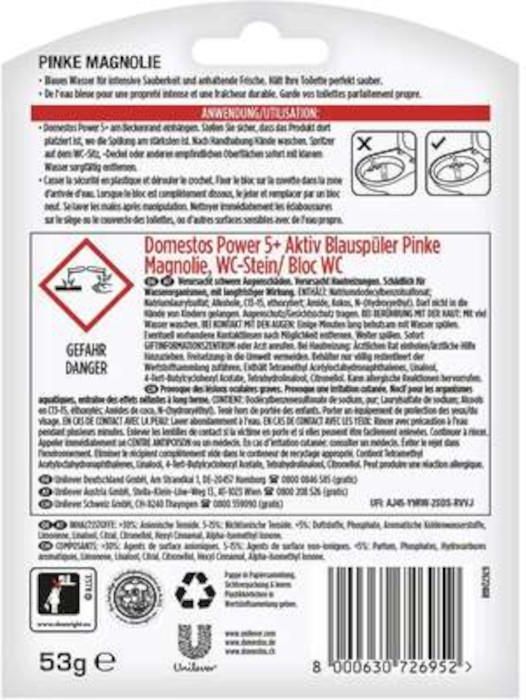 Domestos Power 5 Pinke Magnolie Wc 55G Zawieszka Do - Opinie i ...