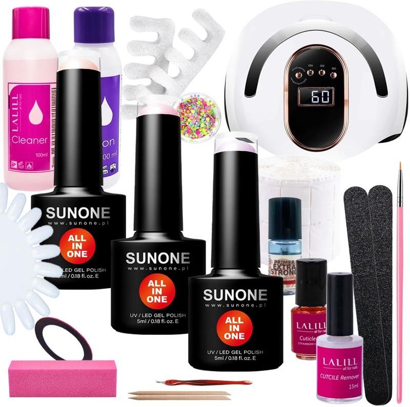 Zestaw Do Hybryd Sunone 3X All In One Lakier 3W1 + Lampa V8 168W ...