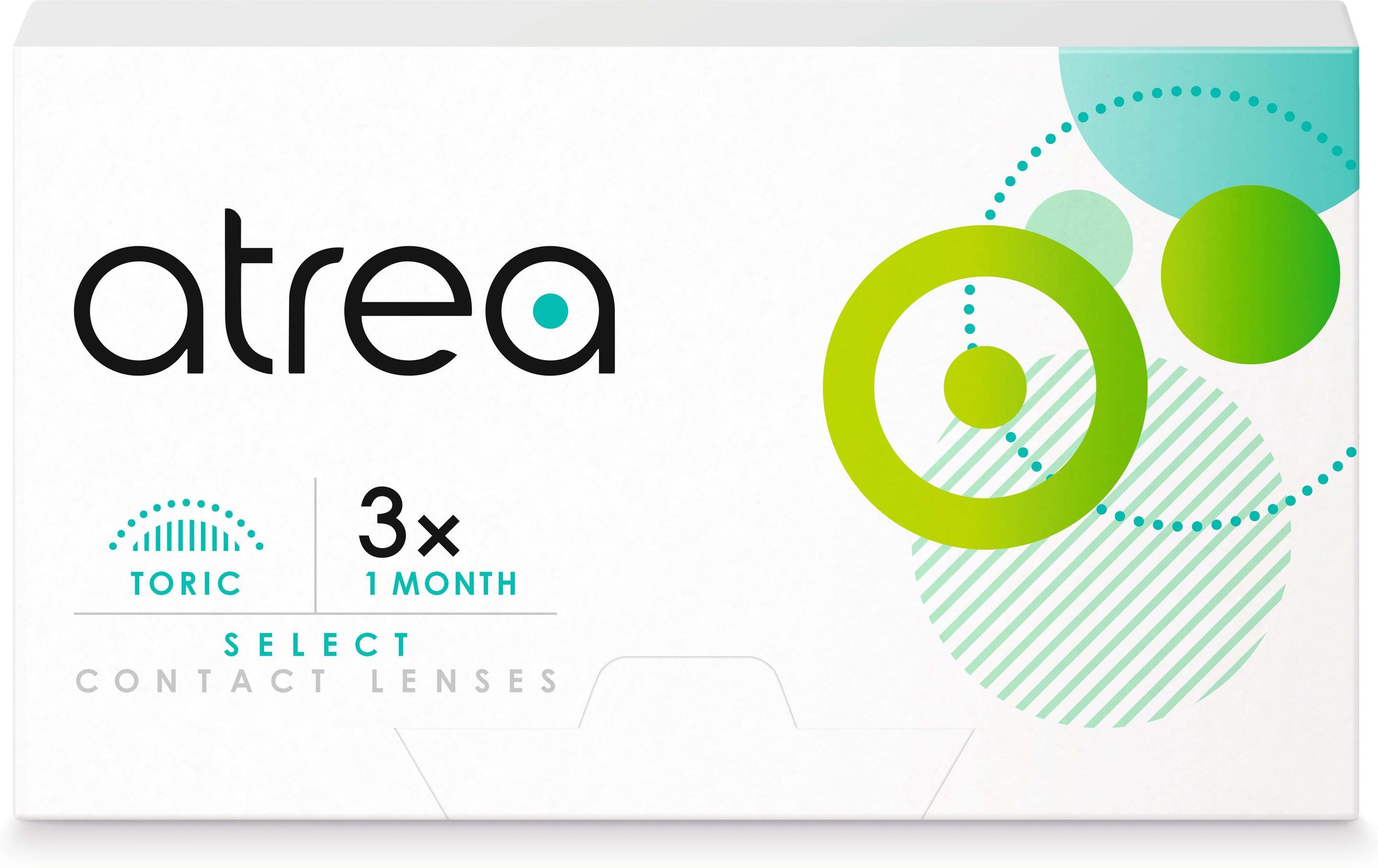 Soczewki Atrea Select 1 Month Toric -1.25 Sph, Cyl. -2.25, Oś 40 & Bc 8 ...