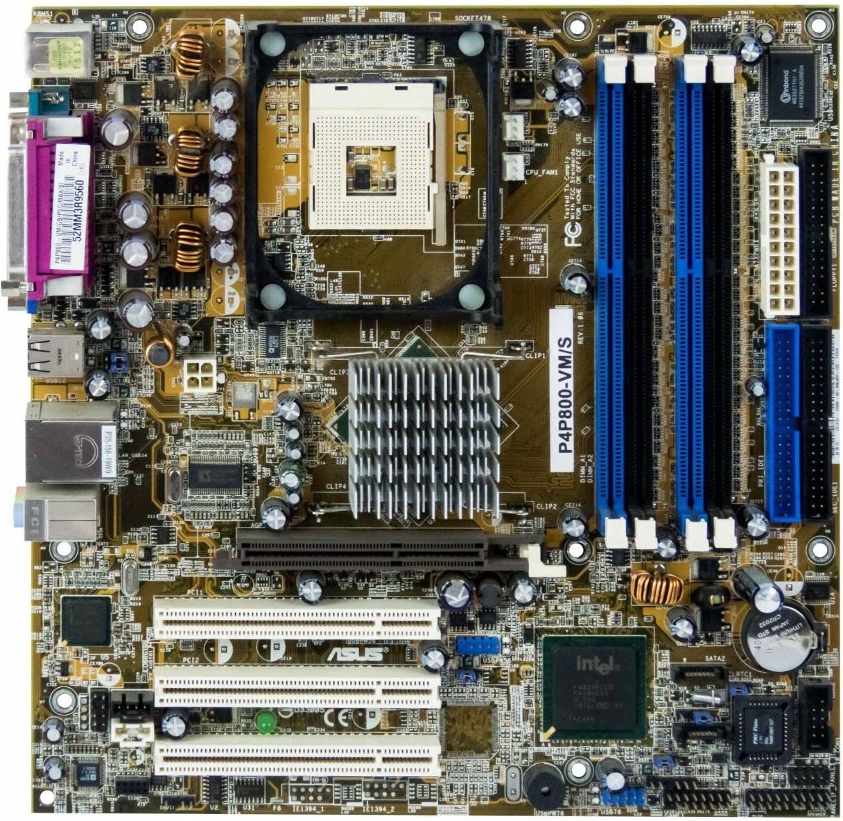 Asus P4P800-Vm/S S478 Ddr G32904-H17-A28 (P4P800VMS) - Opinie i ceny na Ceneo.pl