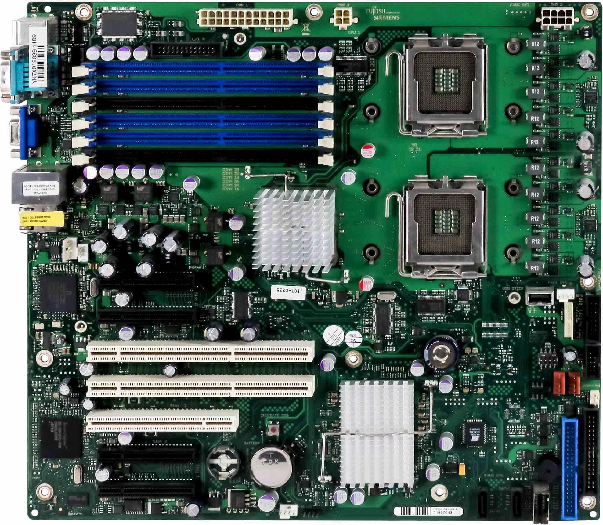 Fujitsu Fujitsu-Siemens D2509-A11 2X S.771 Ddr2 Pcie Pci-X (D2509A11 ...