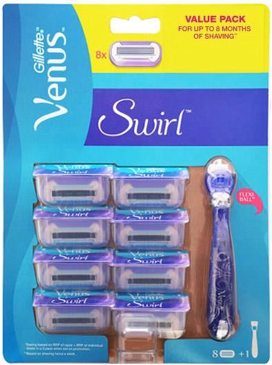 Gillette Venus Swirl Razor + 8-Pack - Ceneo.pl