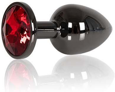 Sustainable Pleasure Heavy Butt Plug Gun Metal Red Stone - Ceneo.pl