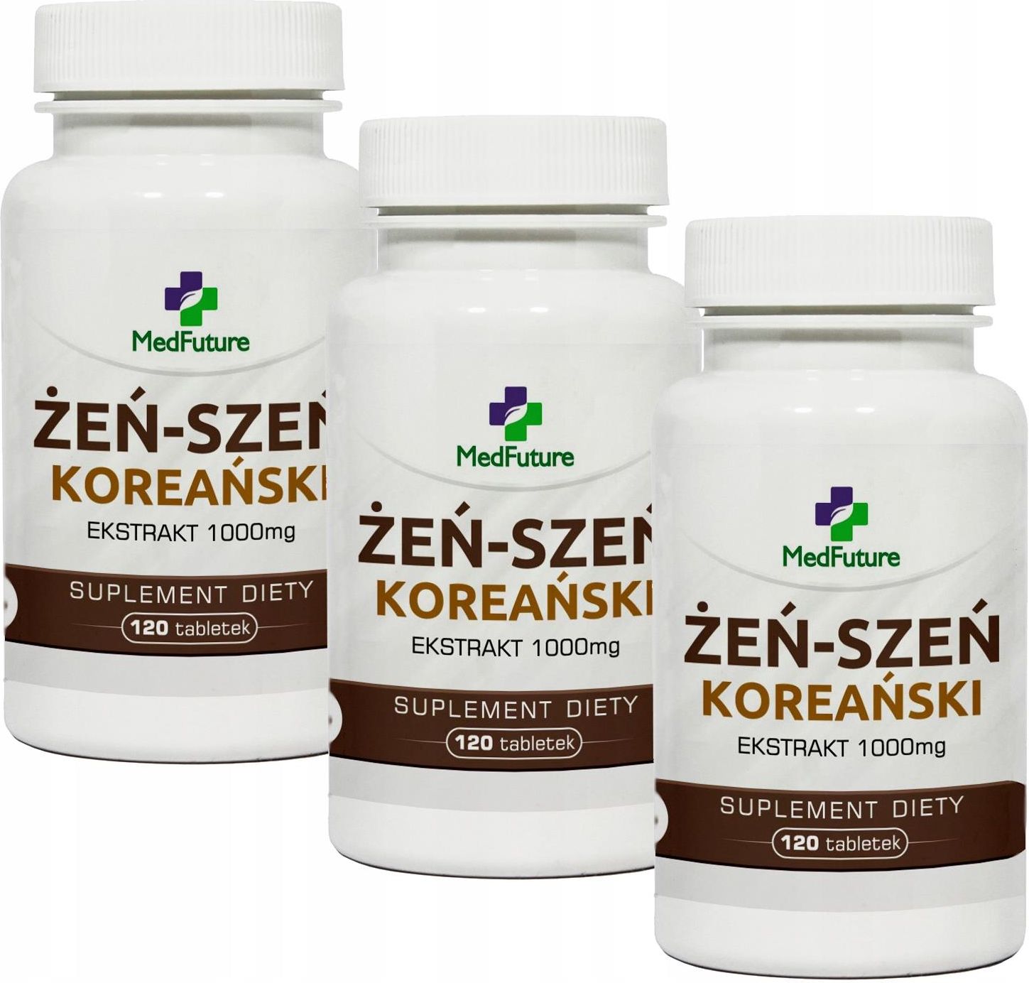 Medfuture Żeń-Szeń Koreański Koncentracja Ekstrakt 3x120Tabl - Opinie i ...
