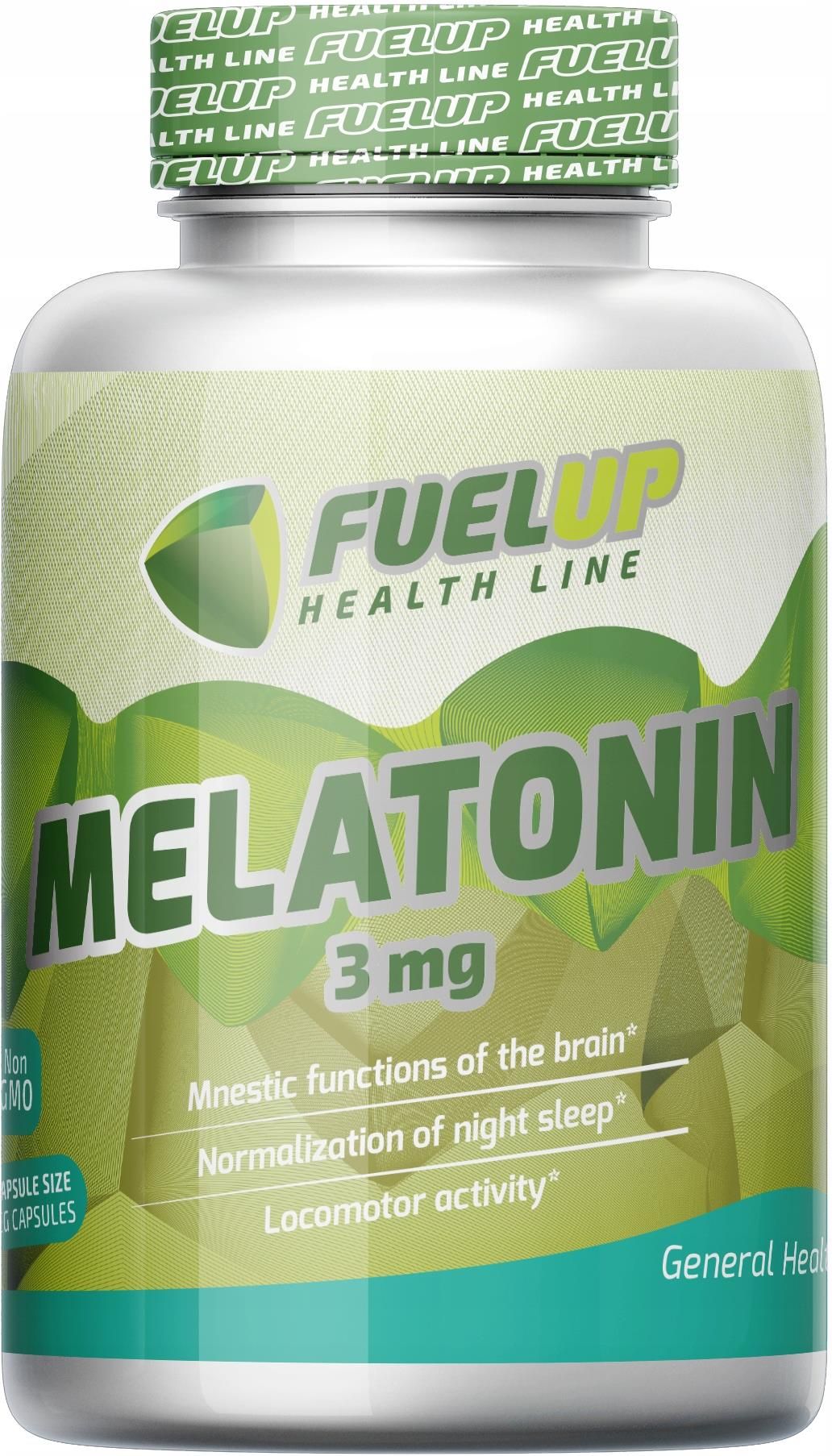 Lek na układ nerwowy Fuel-Up Melatonin Melatonina 3Mg 180 kaps - Opinie ...