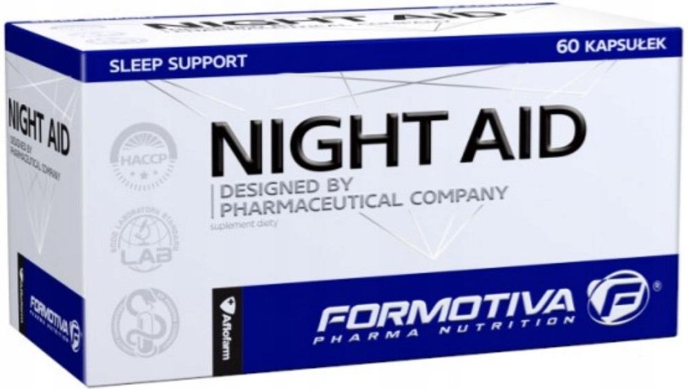 Lek na układ nerwowy Formotiva Night Aid Sleep Support 60 Kaps - Opinie ...