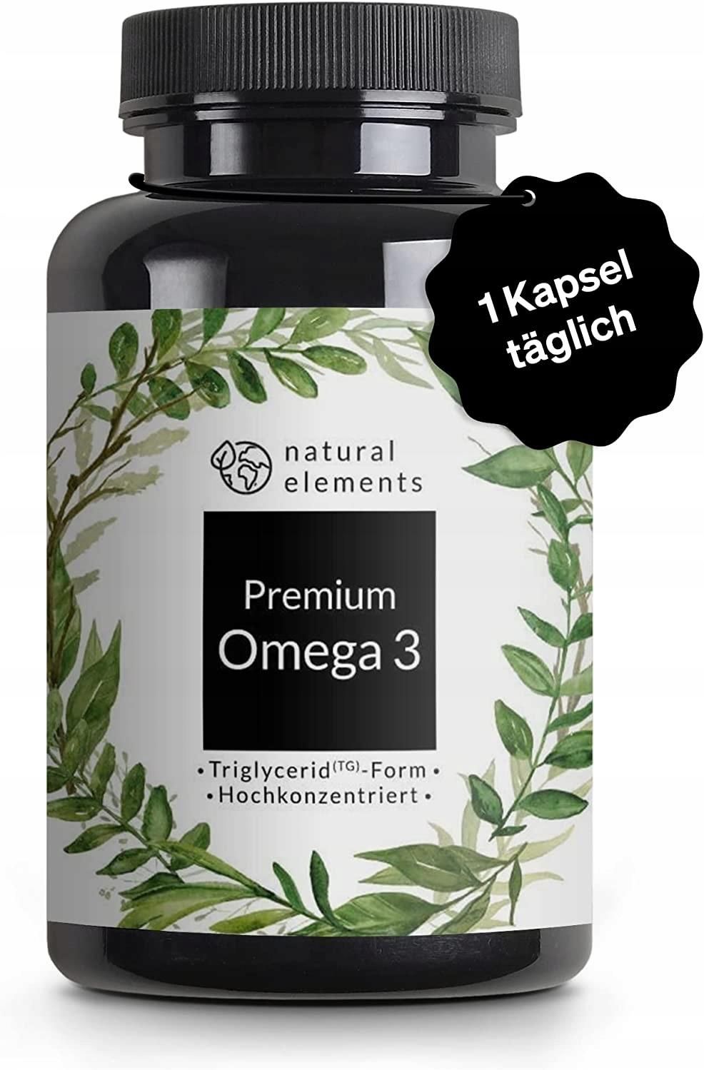 Lek na układ nerwowy Natural Elements Premium Omega-3 120kaps. - Opinie ...