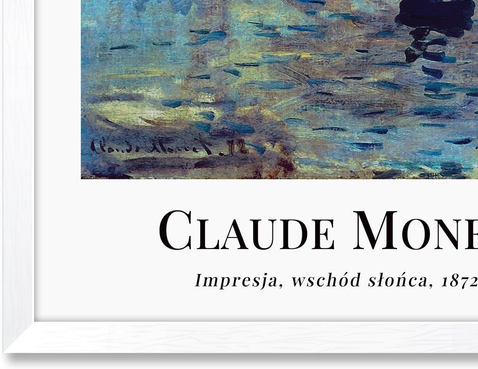 Iwall Studio Obraz Reprodukcja Claude Monet #01 Biała Rama 440 - Opinie ...