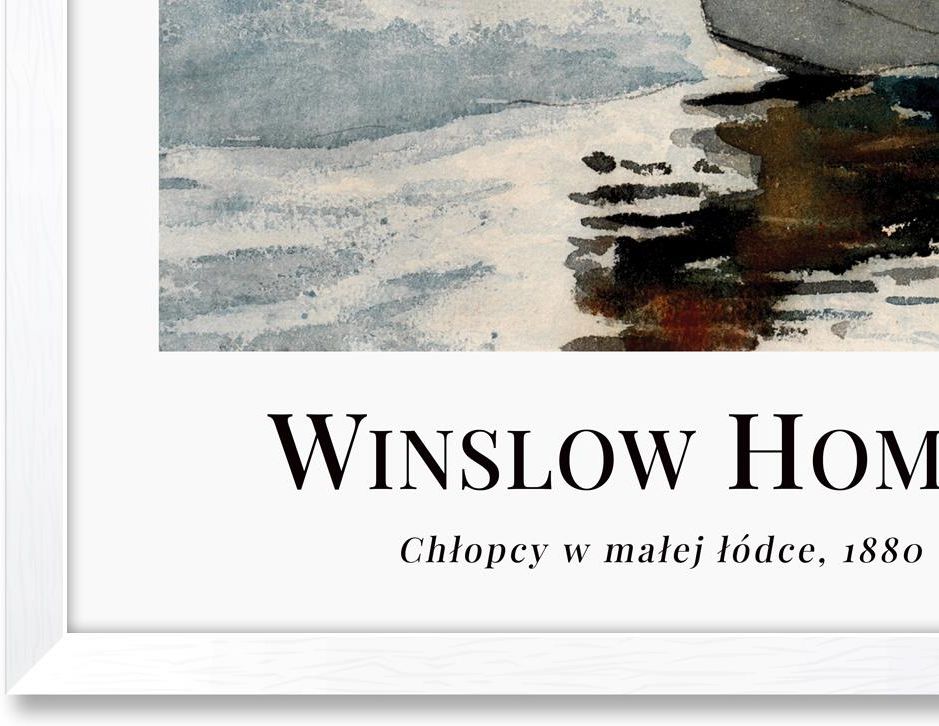 Iwall Studio Obraz Reprodukcja Winslow Homer Biała Rama 457 - Opinie i ...