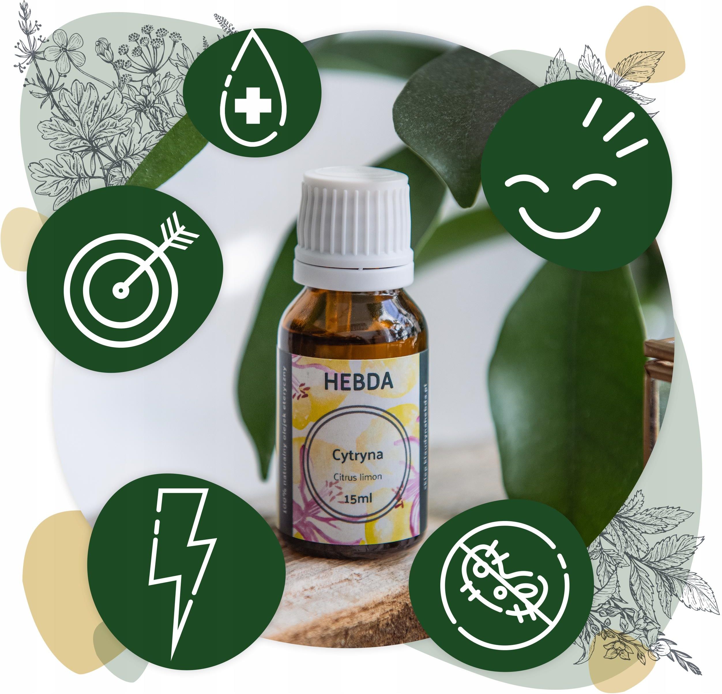 Klaudyna Hebda Nature Olejek Eteryczny Cytrynowy Naturalny 15Ml Hedba ...