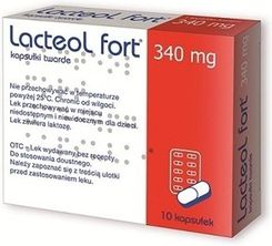 Lacteol Fort 340mg 10 kapsułek - Opinie i ceny na Ceneo.pl