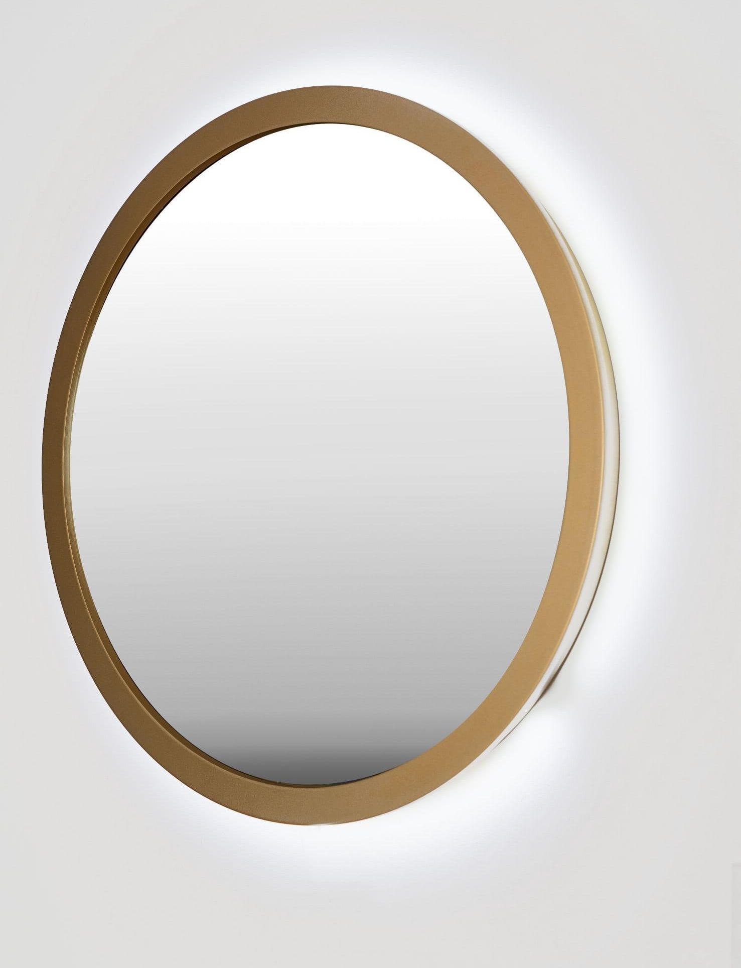 Baltica Design Lustro Cadre Led Rama Zlota Fi 100 9586-1189 - Opinie i ...