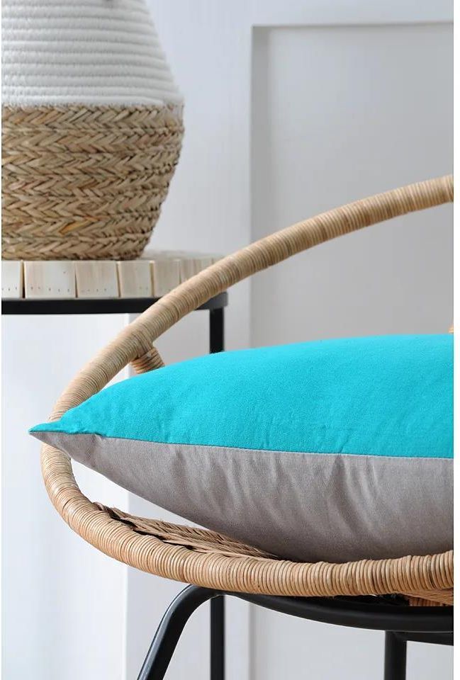 Stof France Poduszka Duo W Kolorze Turkusowo Szarym 50X50 Cm 22854818 ...