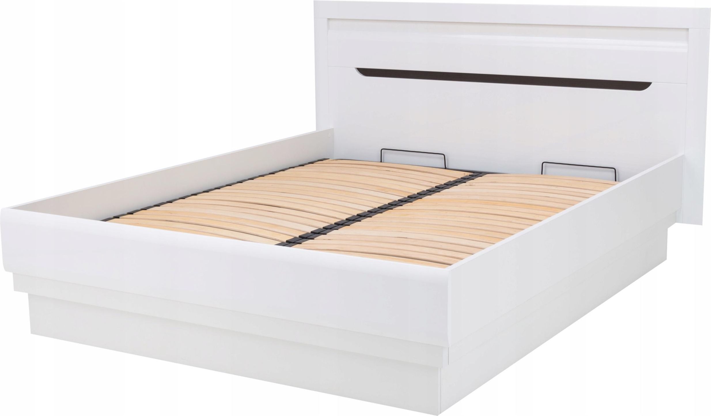 Liveo Meble Łóżko Z Pojemnikiem 180X200 Białe Stelaż Irma Im16 ...
