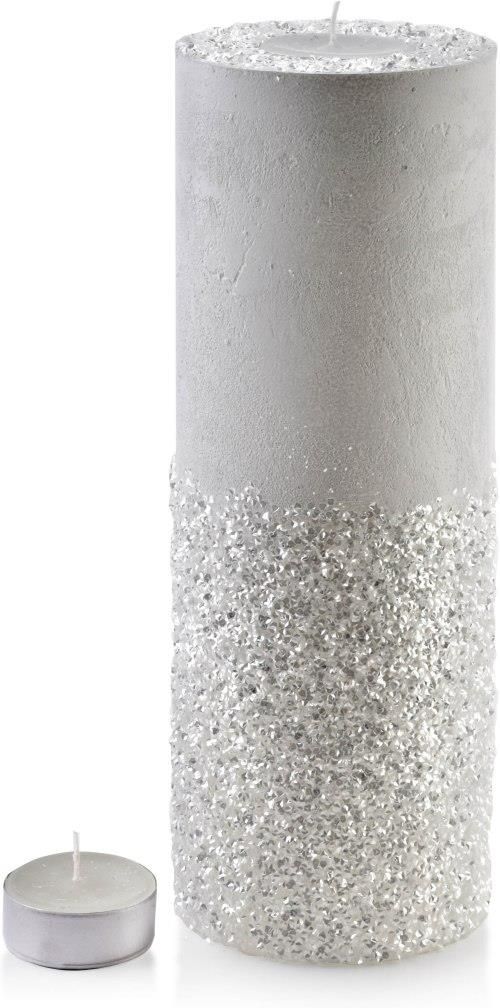 Świeca Lampion Walec 120X360 Diament Biały Porcelana 107261 - Opinie i ...