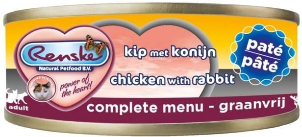 Karma Renske Cat Fresh Meat Kurczak Z Królikiem Pełnoporcjowa Pasztet ...