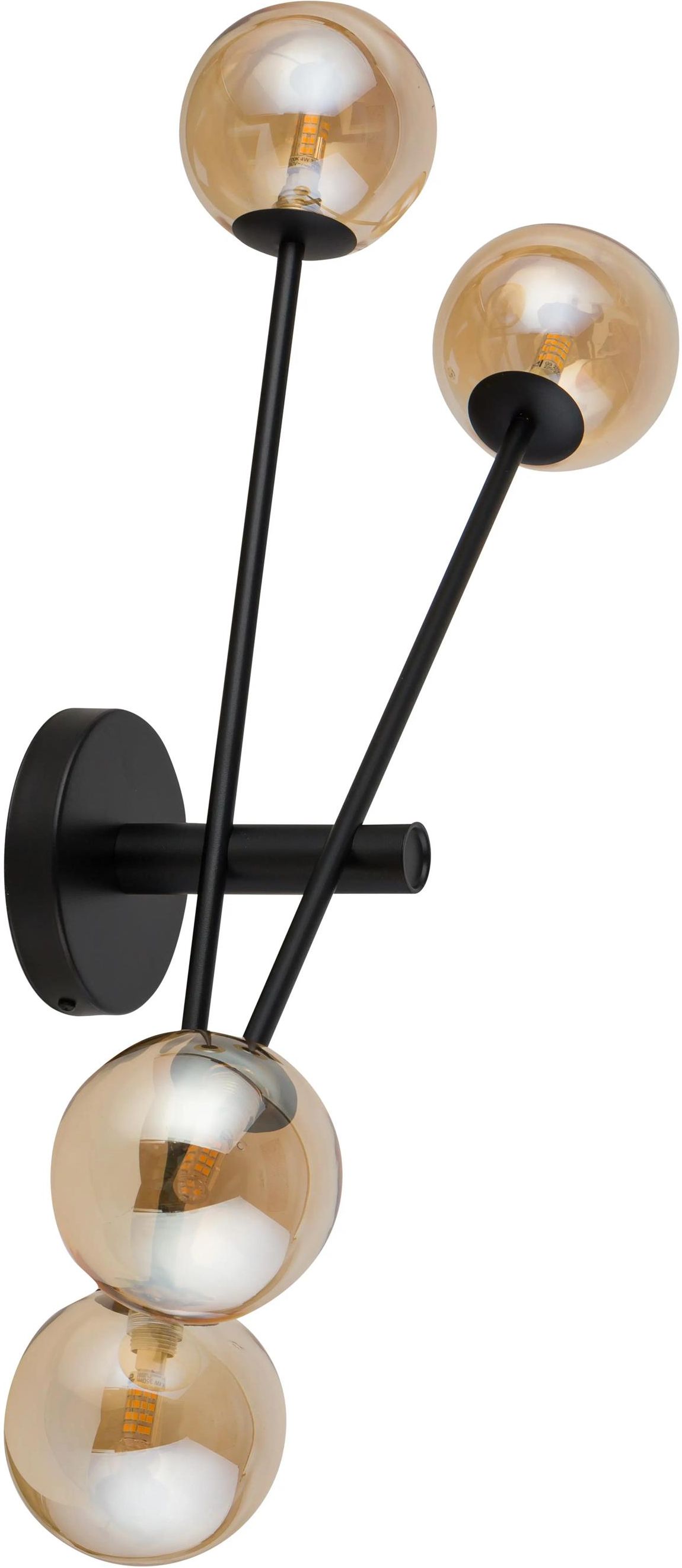 Lampa Sigma Lighting Kinkiet Na Żarówkę G9 Oro Poczwórny Bursztynowy ...