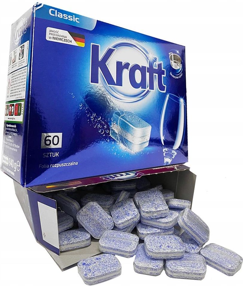 Kraft Tabletki Detergent Do Zmywarki 60Szt. Classic - Opinie i ...