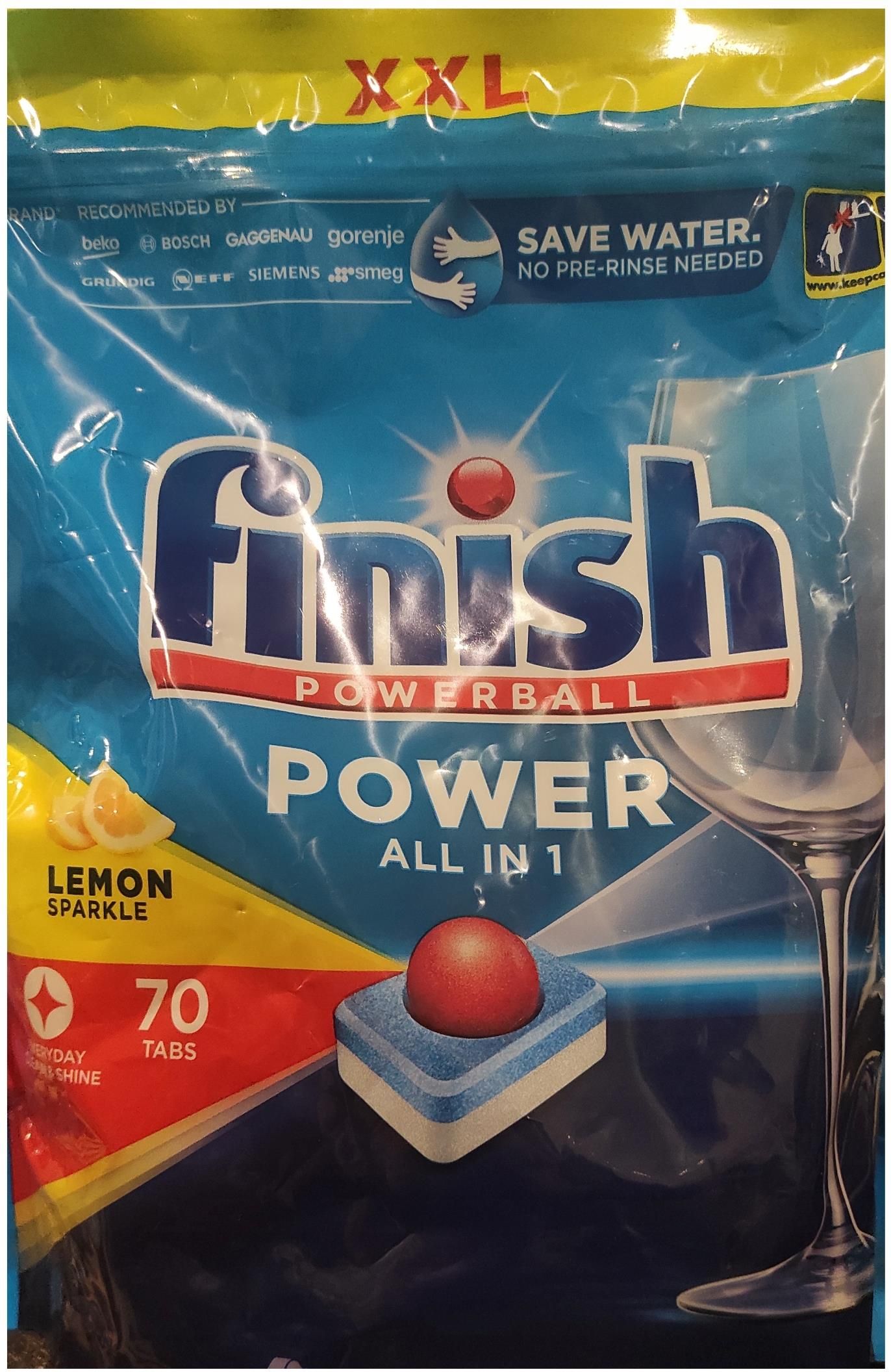 Finish Tabletki Power All In 1 Lemon 70Szt. - Ceny i opinie - Ceneo.pl