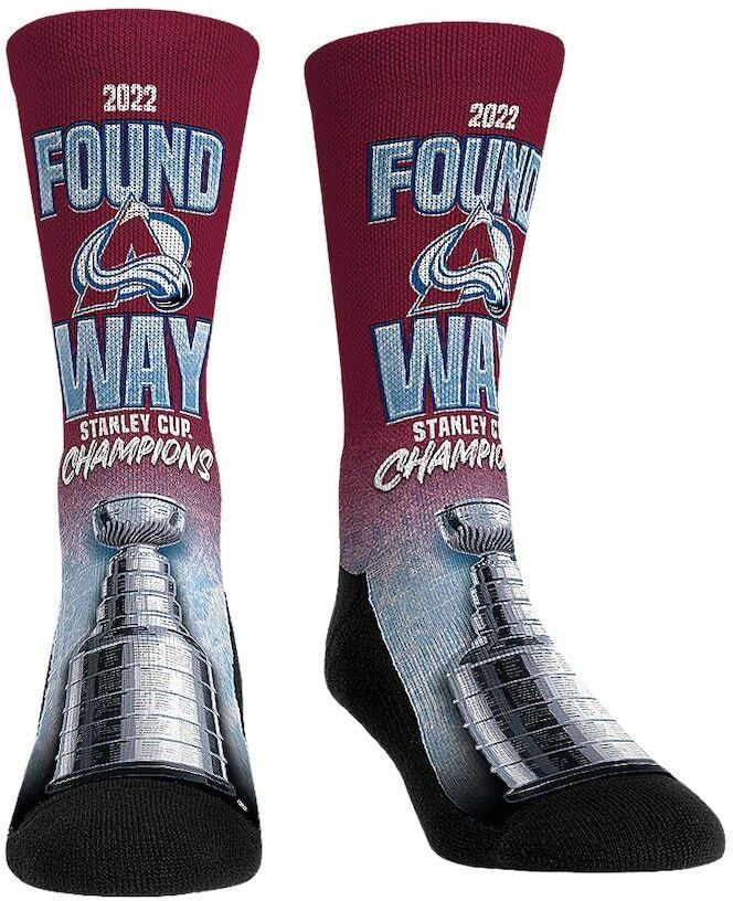 Colorado Avalanche Skarpetki 2022 Stanley Cup Champions Localized Crew ...
