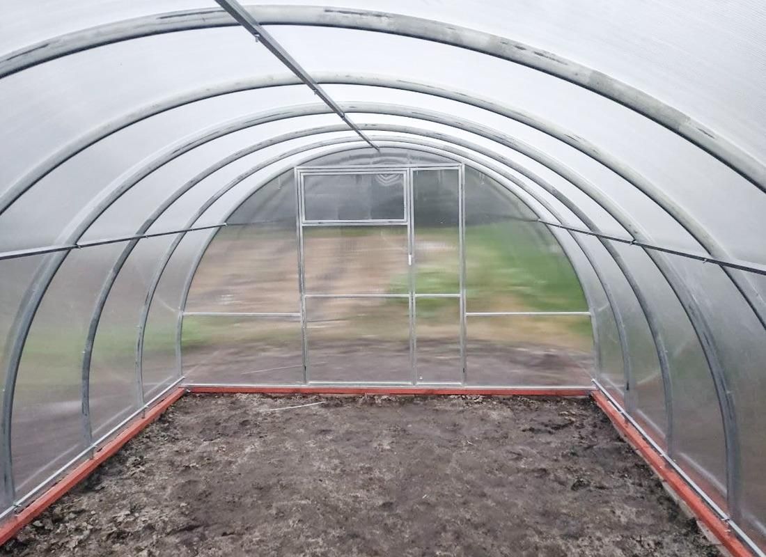 Szklarnia ogrodowa 3,5x4 m Tunel z poliwęglanu 4 mm z ocynk profilu ...