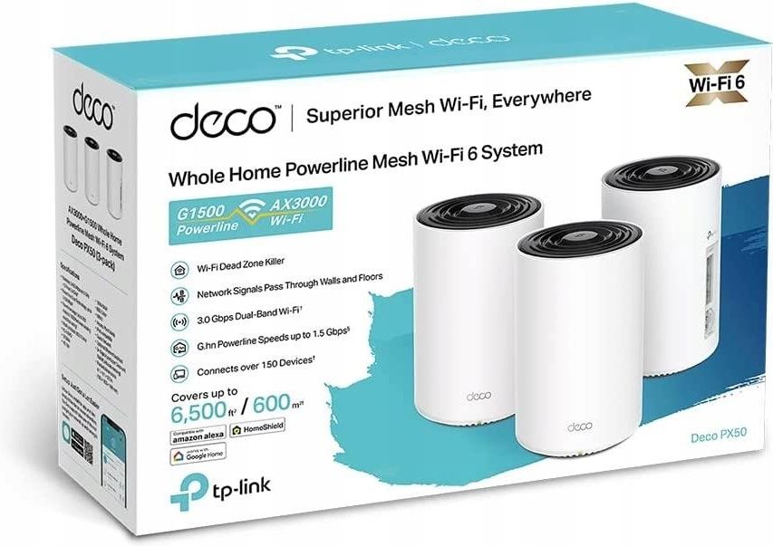 Router TP-Link Deco PX50 Powerline WLAN Mesh zestaw 3 szt - Opinie i ...