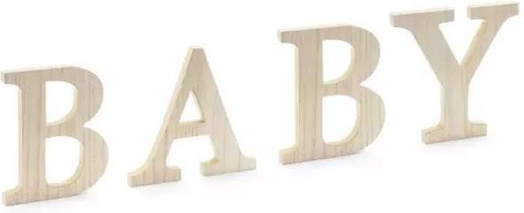 Party Deco Drewniany Napis Baby 16.5 21.5X19.5 Cm 99754 - Ceny i opinie ...