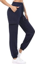 Doaraha Spodnie do biegania damskie, długie, bawełniane, z wysokim ...