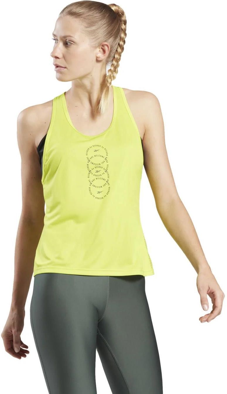 Damska Koszulka Reebok Running Graphic Tank Ht6007 – Żółty - Ceny i opinie - Ceneo.pl