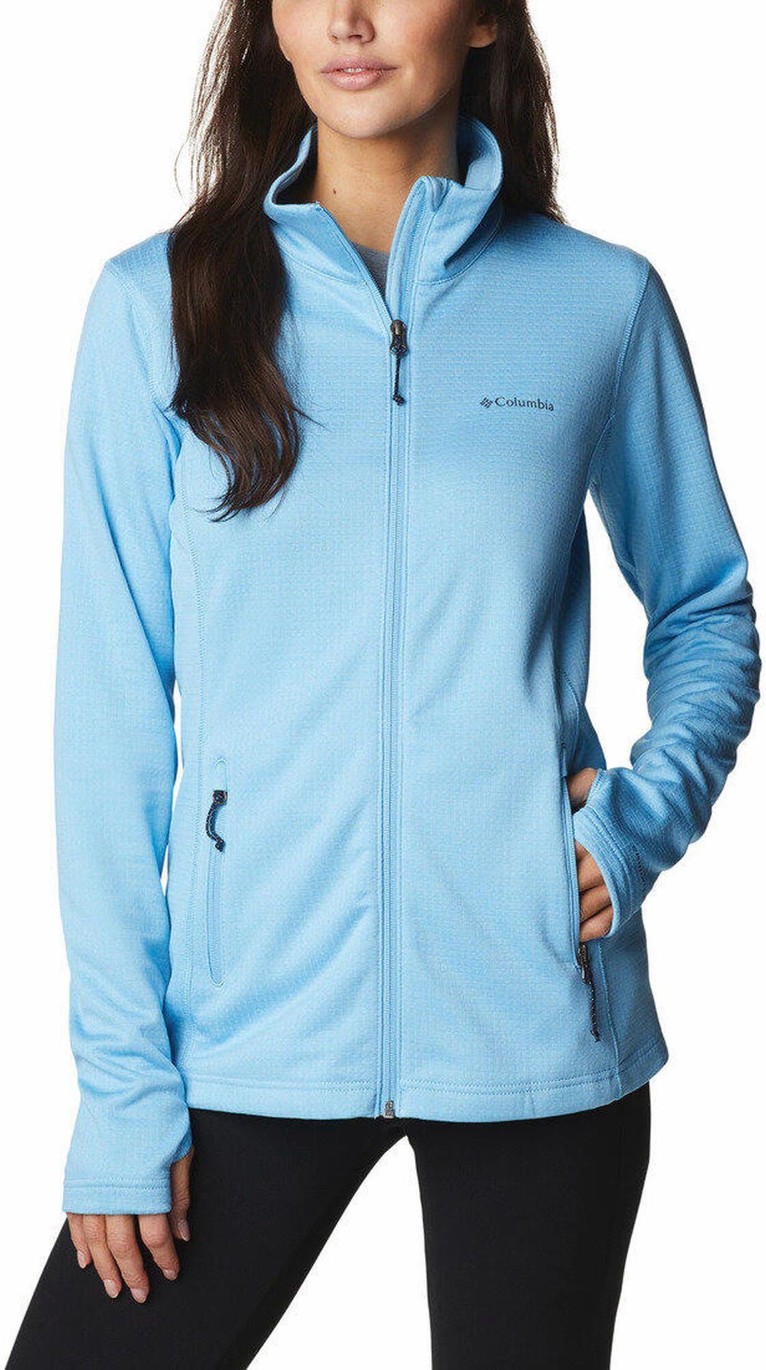 Columbia Bluza Trekkingowa Rozpinana Damska Park View Grid Fleece Full Zip Niebieski - Ceny i ...