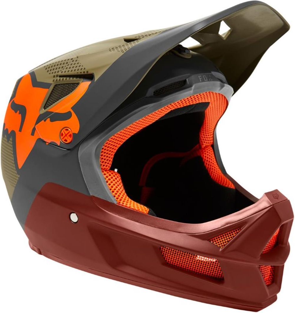 Fox Full Face Rampage Comp Mips Khaki Czerwony - Ceny i opinie - Ceneo.pl