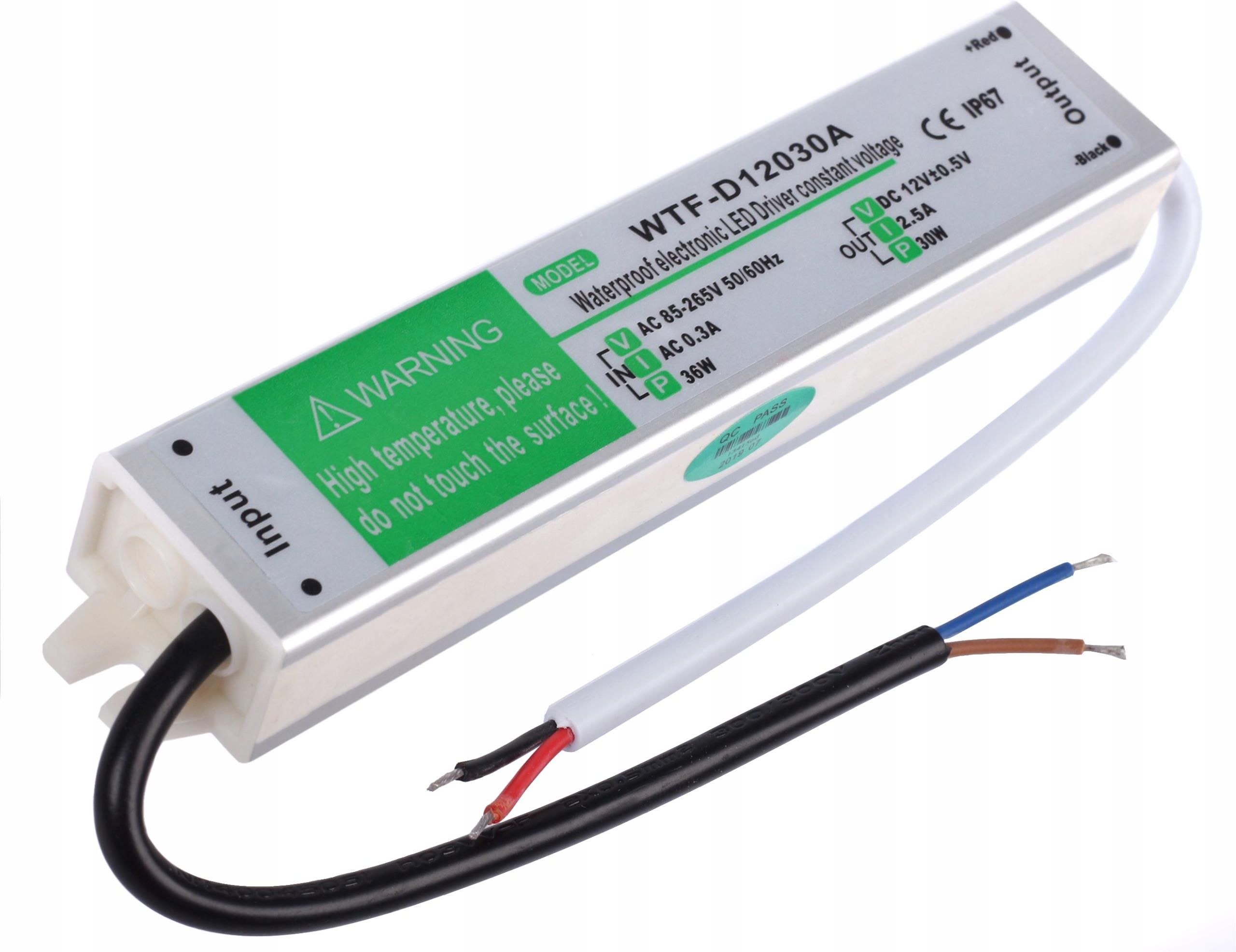 Led Expert Zasilacz Ip67 12V 30W 2,5A Slim Pro Hermetyk (Lex12V30Wip67 ...