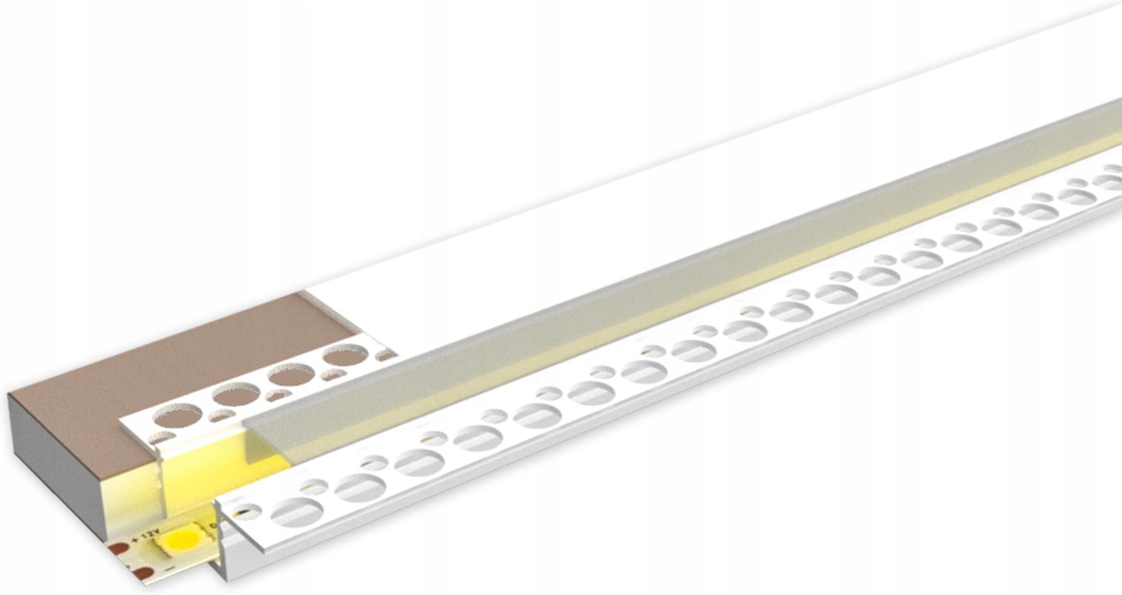 Masterled Profil Led Wpuszczany Aluminium Do Gk Karton Gips ...