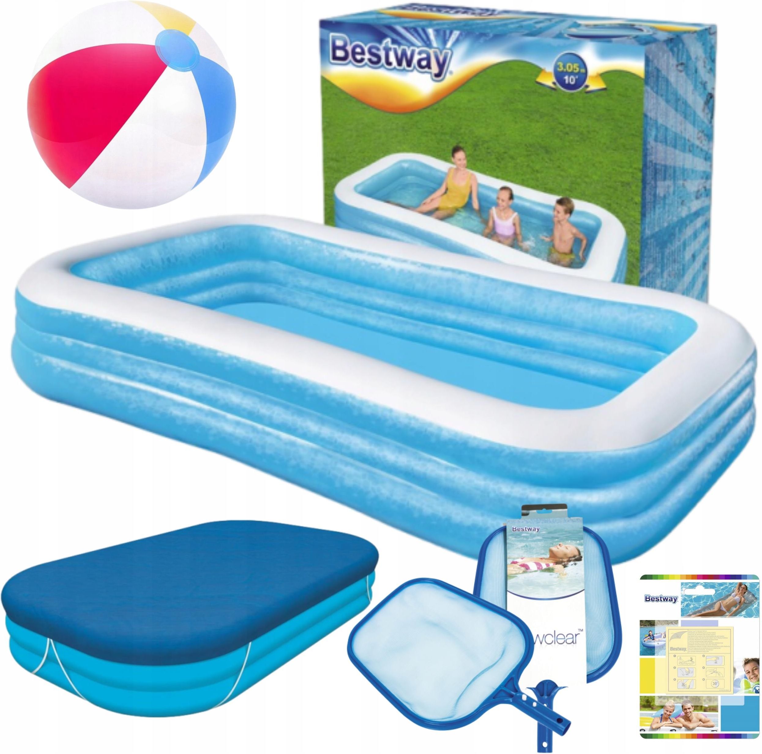 Basen Bestway Duży Rozporowy 305X183 - Ceny i opinie - Ceneo.pl