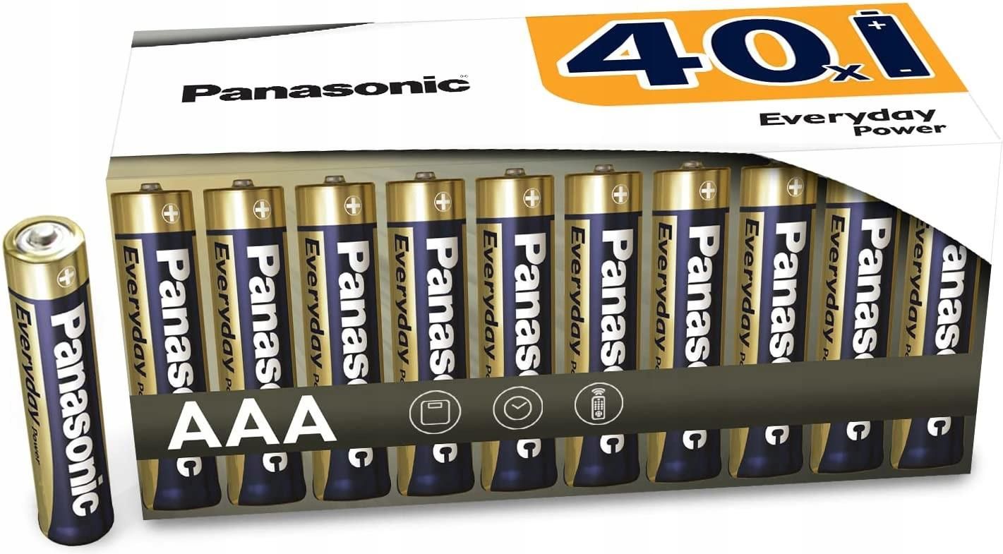 Panasonic Bateria Alkaliczna Aaa (R3) 40 Szt. - Ceny i opinie na Ceneo.pl