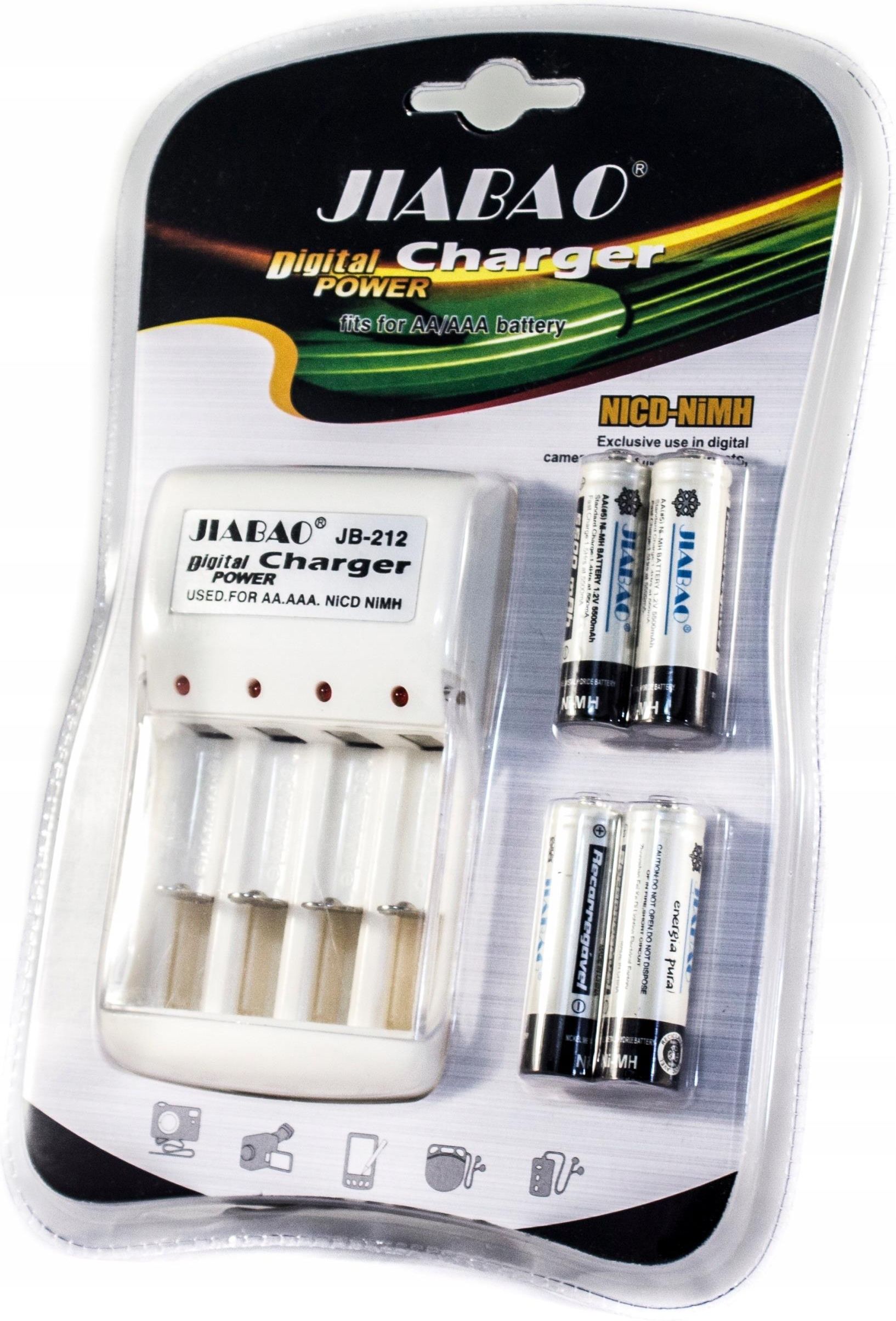 Jiabao Ładowarka Baterii R3 R6 Aa Aaa Z 4 Akumulatorkami - Ceny i ...