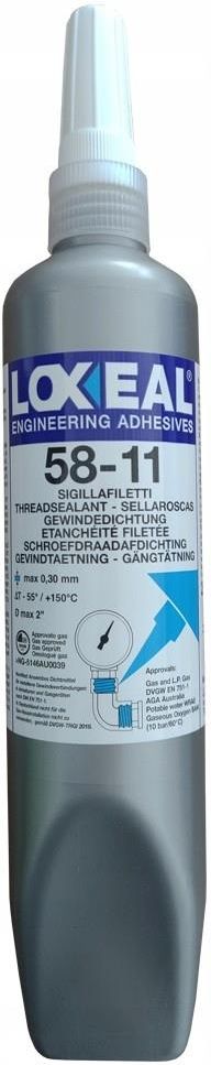 Unipak Loxeal 58-11 Klej Do Gwintów 0,25l - Opinie i ceny na Ceneo.pl