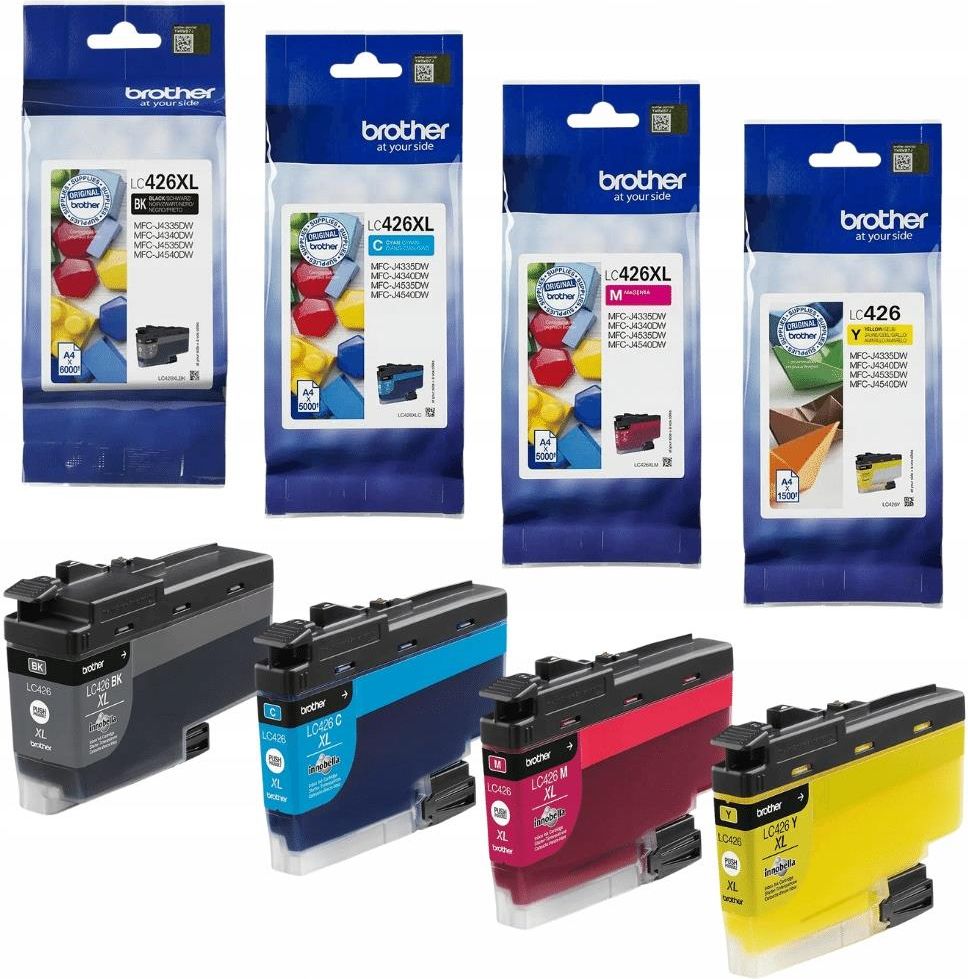 Tusz Brother 4 x LC-426XLVAL MFC-J4335DW J4340DW (OBRLC426XLVAL) do ...