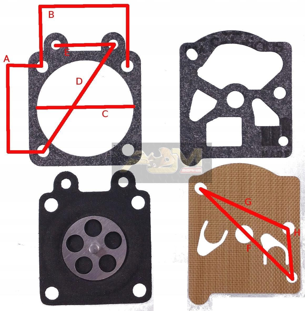 Membrany Uszczelki Do Gaźnika Piły Nac Stell Flo - Ceny i opinie - Ceneo.pl