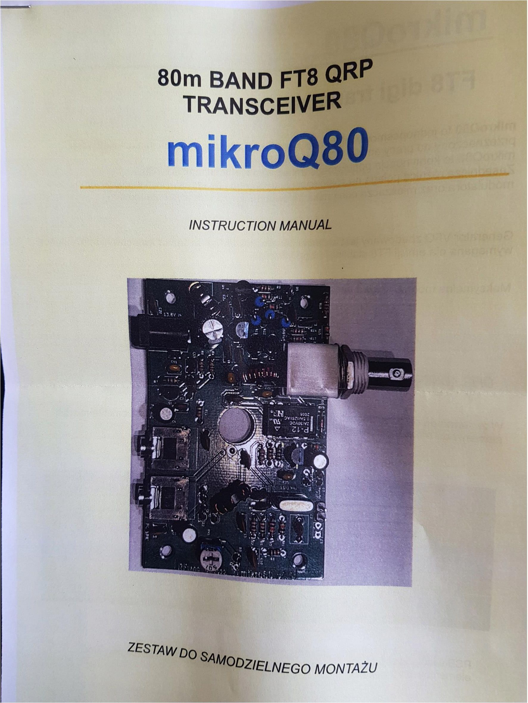 Hamradioshop Mikroq80 Ft8 Digi Transceiver 3W Diy Kit - opinie i ceny ...